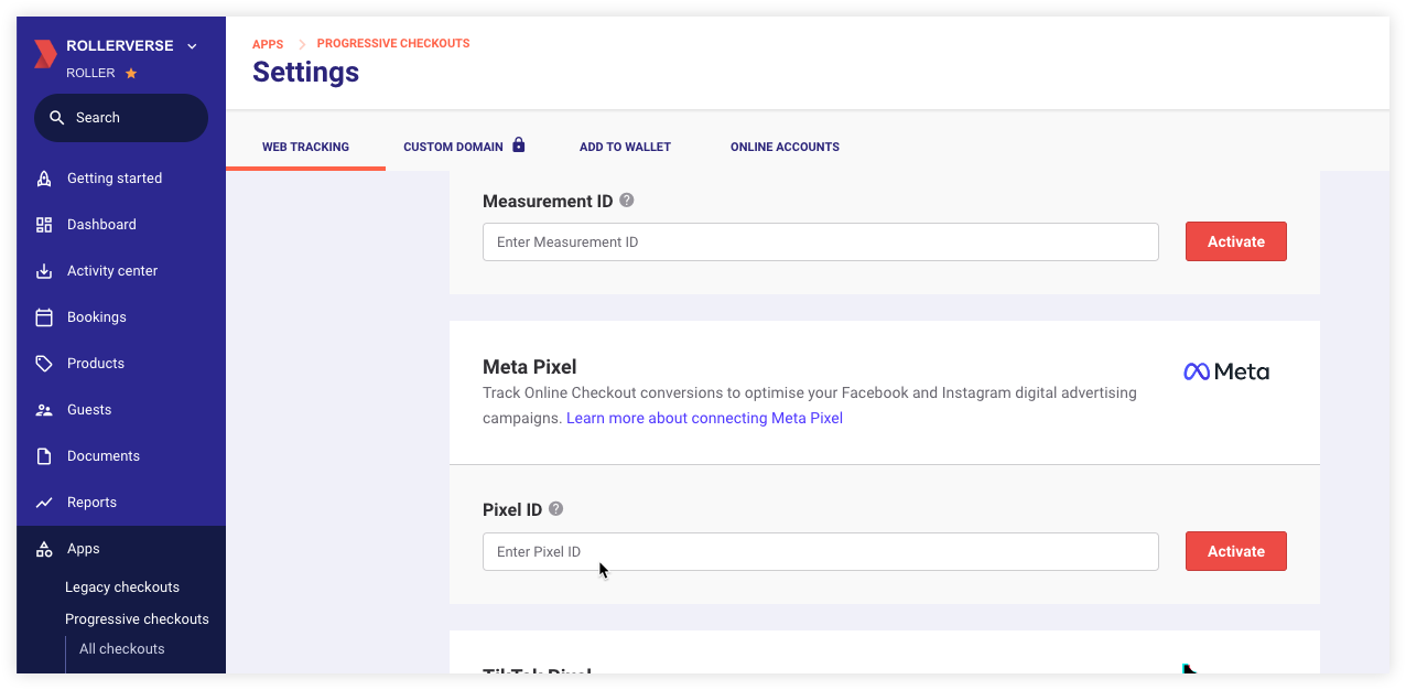 Track online guest behavior and checkout conversions – Help Center